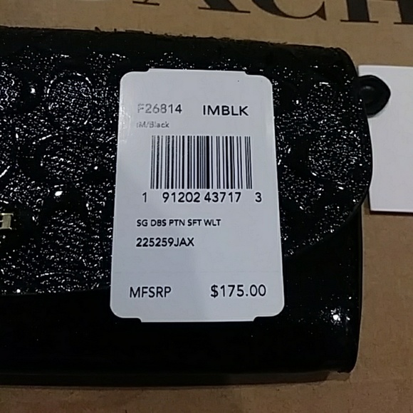 Coach | Bags | Coach Wallet Glitter Space Nasa Black Brand New | Poshmark